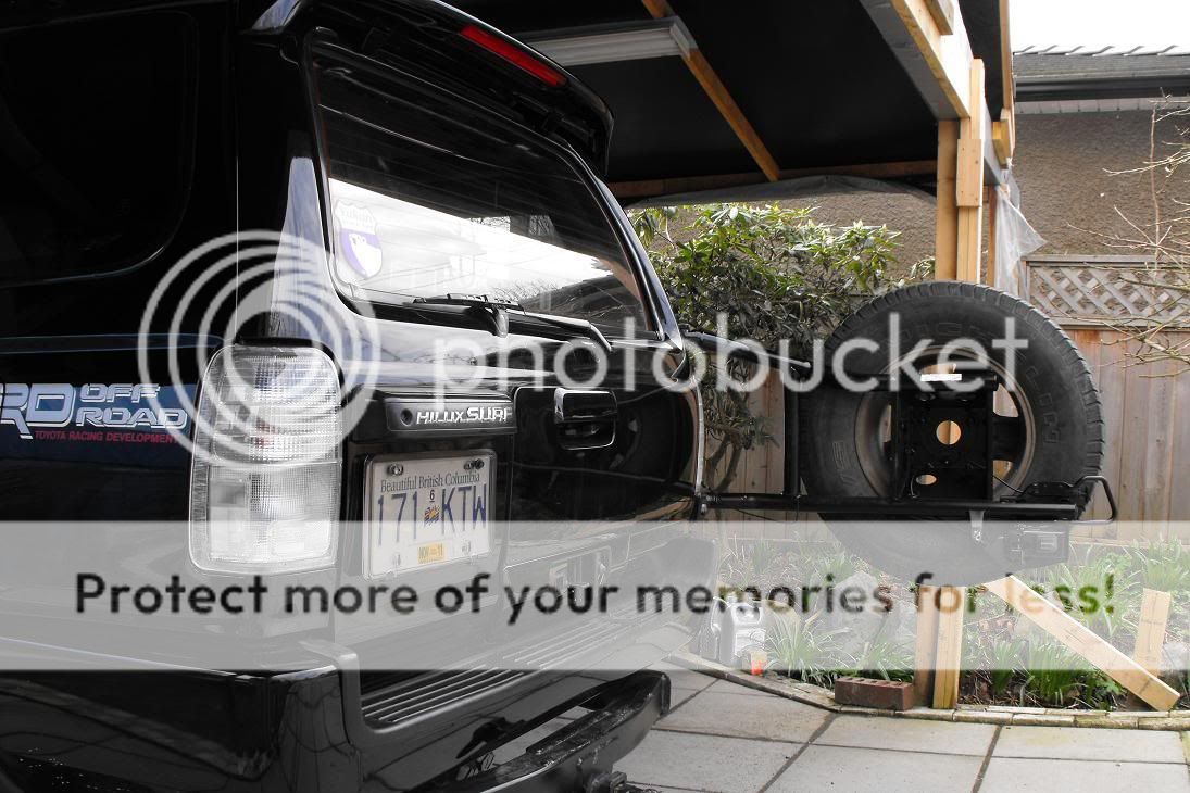 4Runner tailgate into a Surf tailgate tire carrier - Toyota 4Runner ...